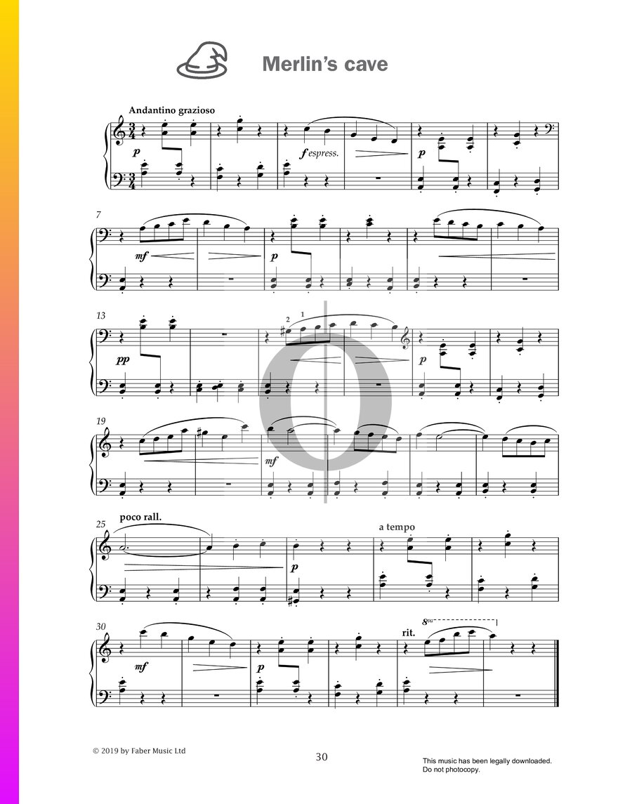 Merlin's Cave (Paul Harris) Piano Sheet Music - OKTAV