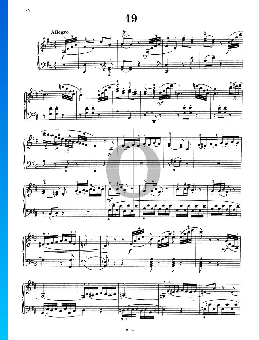 Sonata in D Major, Hob XVI: 33 (Franz Joseph Haydn) Piano Sheet Music ...