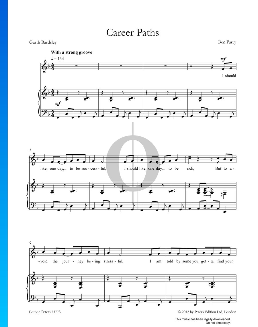 Career Paths (Ben Parry) Piano Sheet Music - OKTAV
