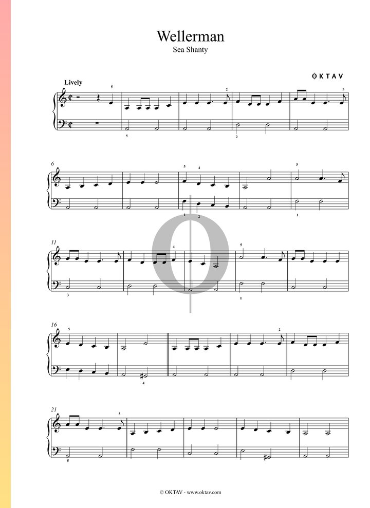 Learn Wellerman - Easy Piano Tutorial - OKTAV