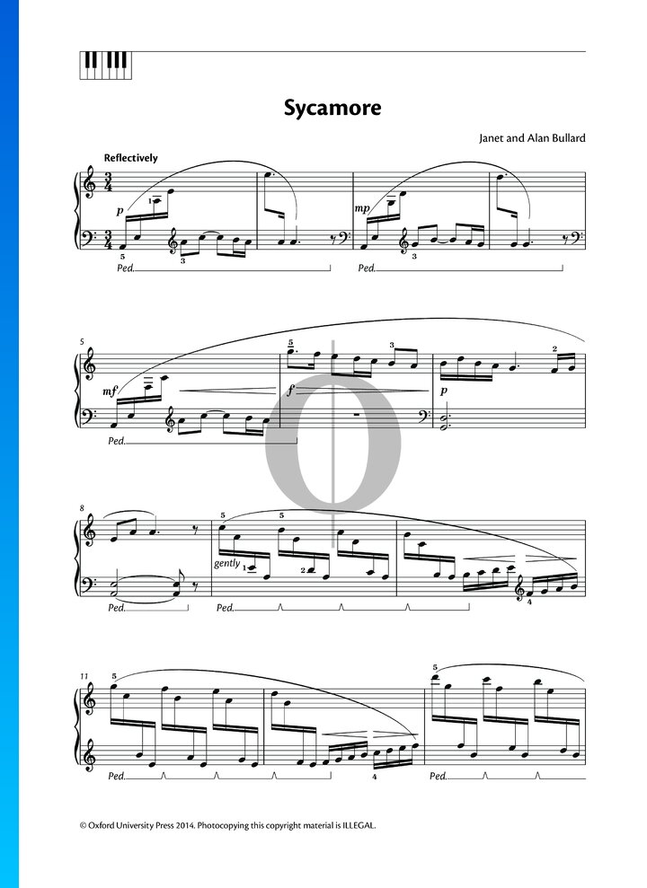 Sycamore (Janet Bullard, Alan Bullard) Piano Sheet Music - OKTAV
