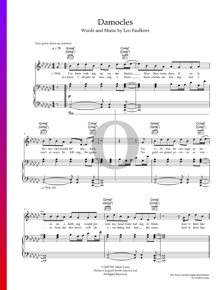 Damocles » Sleep Token - Partitions de piano - OKTAV