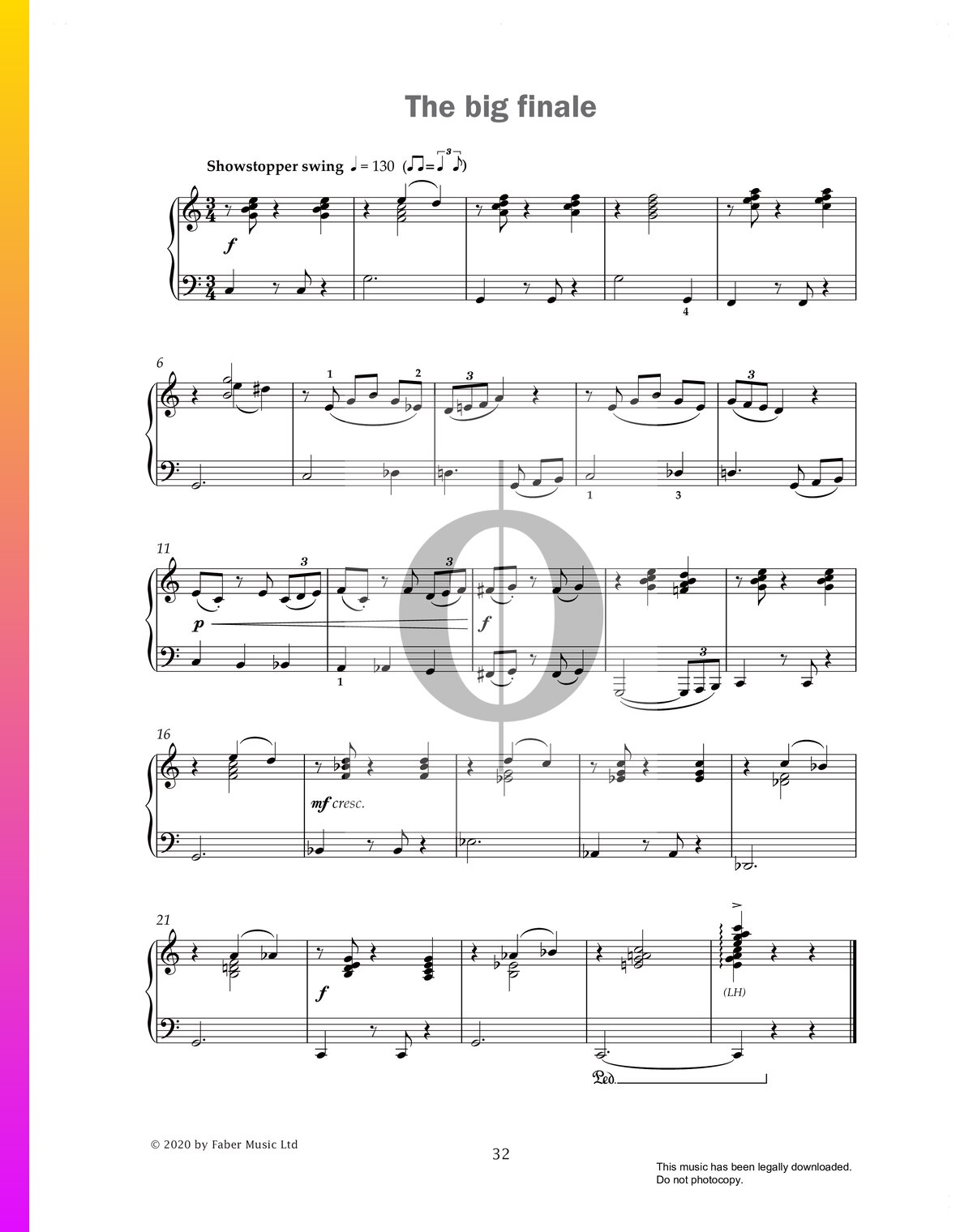 The Big Finale (Paul Harris) Piano Sheet Music - OKTAV