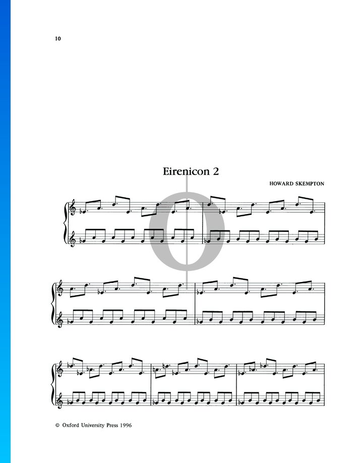 Eirenicon 2 (Howard Skempton) Piano Sheet Music - OKTAV