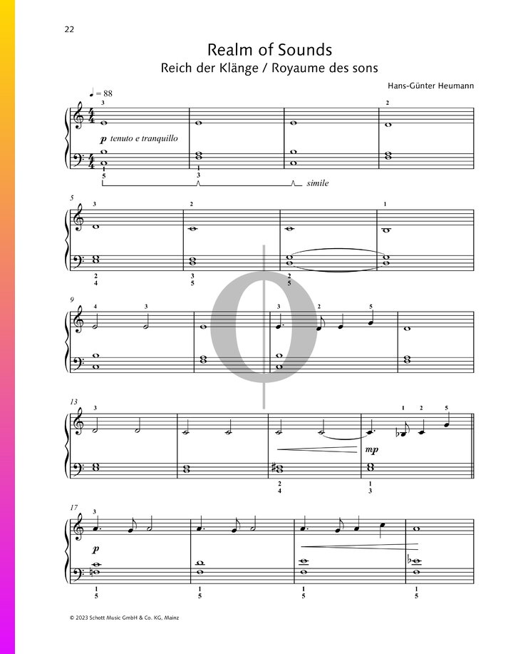 Realm of Sounds (Hans-Günter Heumann) Piano Sheet Music - OKTAV