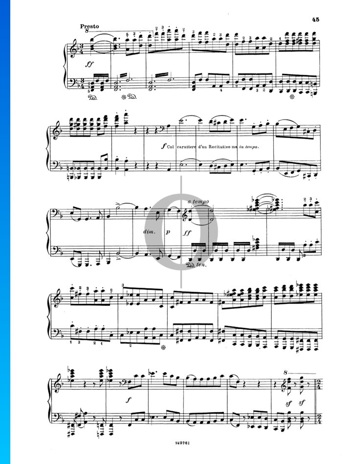 Symphony No. 9 in D Minor, Op. 125: 4. Presto (Ludwig van Beethoven) Piano Sheet Music - OKTAV