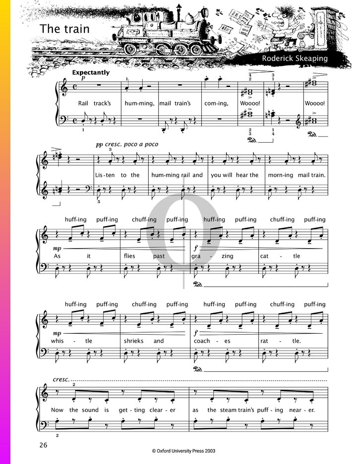 The train (Roderick Skeaping) Piano Sheet Music - OKTAV
