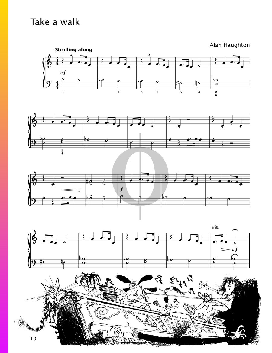 Take a walk (Alan Haughton) Piano Sheet Music - OKTAV