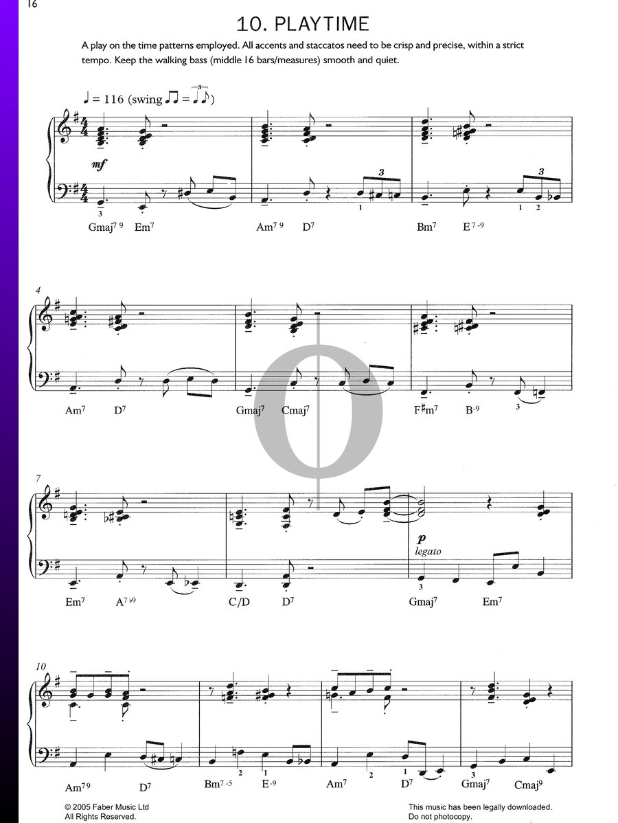 Playtime (John Kember) Piano Sheet Music - OKTAV